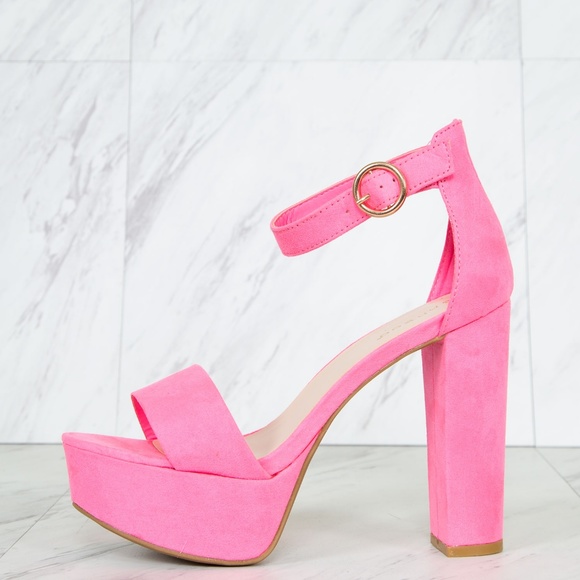 BAMBOO | Shoes | New Ankle Strap Sky High Platform Heel Sandals | Poshmark